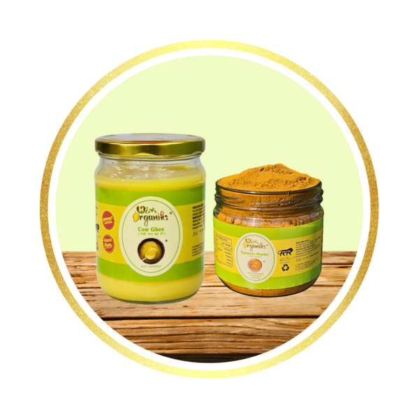 Combo Ghee & Turmeric Powder – Him Organiks